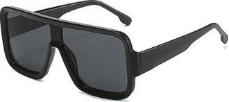 Generic Lunettes De Soleil Carrées À Grande Monture For Hommes, For Lextérieur, Les Vacances, Déplacements Quotidiens(Black)