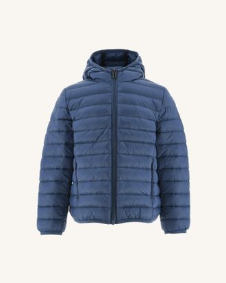 Jott Doudoune l&eacute;g&egrave;re &agrave; capuche enfant Bleu jeans Hugo - Taille 10/12A