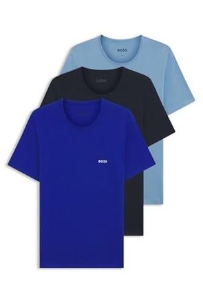 BOSS Hommes TShirtRN 3P Classic Lot de Trois t-Shirts en Coton avec Logo brod&eacute;