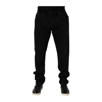Dolce & Gabbana Jeans Regular Coupe Droite - Homme - Jeans - Noir - Taille: 3XL