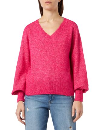 Vero Moda VMBRUNA LS V-NK Balloon Pullover GA Boo