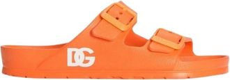 Dolce & Gabbana Tongs de Plage - Femme - Chaussures - Orange - Taille: 39 EU
