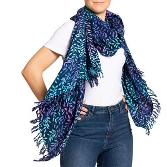 Panasiam Scarf Batik 190x116cm, B806 dropping blue