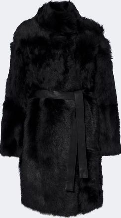 Yves Salomon Manteau portefeuille r&eacute;versible en shearling