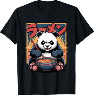 Shinkai Japanischer Panda Ramen Anime-Manga Streetwear T-Shirt