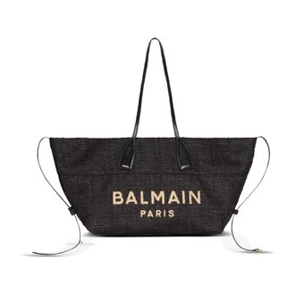 Balmain Track Tote Bag - - Bags - Damen - Schwarzk - ONE SIZE