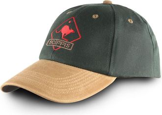 Scippis OilskinCap, tan/green, One Size