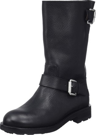 Shabbies Amsterdam Amsterdam Damen ALYD mid Ankle Boot, Black, 37 EU