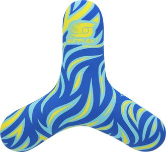 SUNFLEX Wurfscheibe Triangle Flames Bluefire | leichtes Wurfgerät für den Strand & den Park mit großer Wurf Distanz | sehr weiche Flugscheibe | extrem robust 