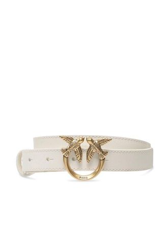 Pinko Pinko Dameng&uuml;rtel Love Berry H2 Belt PE 23 PLT01 100143 A0F1 Wei&szlig;