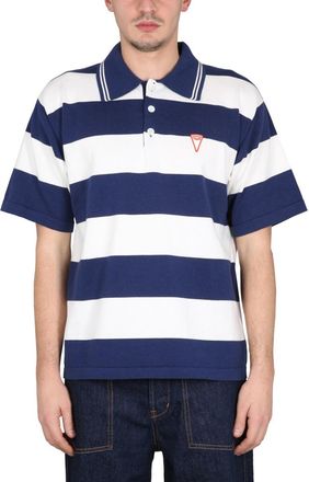 Kenzo Nautical Striped Polo Shirt - Blue