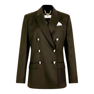Elisabetta Franchi Femme, Vestes, Brun, Taille: 40 FR Giacca