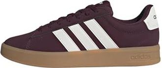 adidas Homme Grand Court 3.0 Shoes, Maroon/Off White/Gum 3, 47 1/3 EU