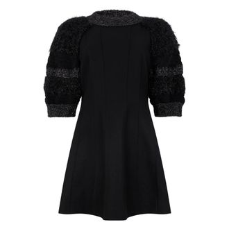 Alberta Ferretti Kleid mit Puff&auml;rmeln - - Dresses - Damen - Schwarzk - S