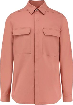 Rick Owens Homme, Chemises, Rose, Taille: M Outershirt