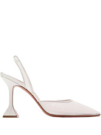 Amina Muaddi Holli Pumps 95mm - Nude