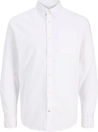 Jack & Jones Chemise Manches Longues Blanche Homme Oxford Blanc S