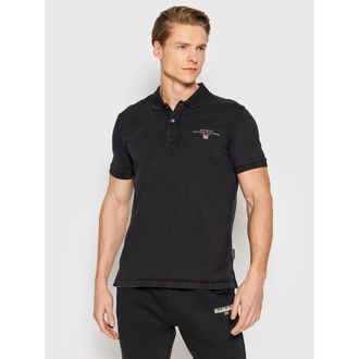Napapijri Poloshirt Elbas NP0A4GB4 Schwarz Regular Fit