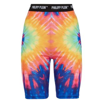 Philipp Plein Femme, Shorts, Multicolore, Taille: 40 FR Tie Dye Bike Shorts
