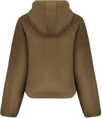Guess Sweatshirt Braunes Damen Sweatshirt mit Rei&szlig;verschluss