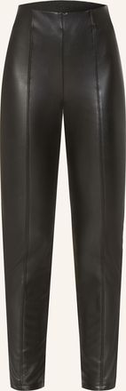 Comma Comma Leggings In Lederoptik schwarz