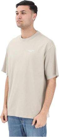 Calvin Klein Jeans Homme, Tops, Beige, Taille: S T-shirt Logo Dos