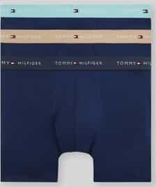 Tommy Hilfiger Regular Fit Trunks aus Baumwoll-Mix im 3er-Pack