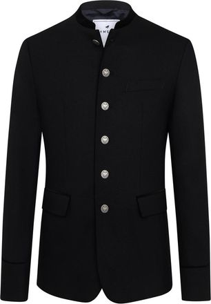 Amsel Janker Bogenhausen aus Wollbrokat mit Wappenkn&ouml;pfen in