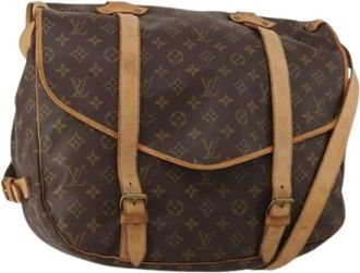 Louis Vuitton Sac bandouli&egrave;re Saumur 43 Pre-owned - Femme - Pre-owned - Brun - Taille: ONE Size