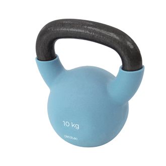 Cecotec Kettlebell-Gewicht von 10 kg Drumfit Kettlebell 10000 Neo. Neopren-Beschichtung, Gusseisen, ergonomischer Griff, &auml;sthetisches Design und leicht zu rei