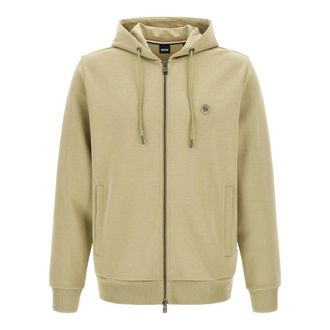 HUGO BOSS SweaT-shirt zipp&eacute; C-Spence 01 - Homme - Sweatshirts et sweats &agrave; capuche - Beige - Taille: S