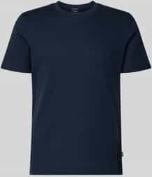 Joop T-Shirt mit geripptem Rundhalsausschnitt