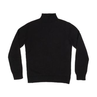 Alpha Studio Merinowolle Kapuzenpullover Stylischer Sweatshirt - - Knitwear - Herren - Schwarzk - 3XL
