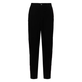 Giorgio Armani Homme, Pantalons, Noir, Taille: M Pantalon en Velours avec Poches Arri&egrave;re