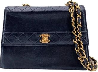 Chanel Pre-owned Vintage Crossbody Flap Bag - - Pre-owned - Damen - Blau - ONE SIZE