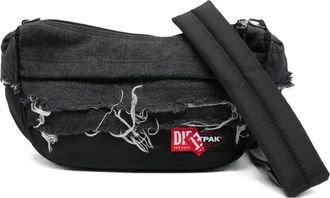 Eastpak x Diesel sac porté épaule en jean à bords francs - Noir