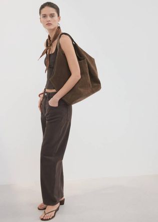 Mango Tailliertes Top mit Ausschnitt braun - Damen - XXS - MANGO