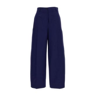 Alberto Biani Femme, Pantalons, Bleu, Taille: 38 FR Wide Pantalons