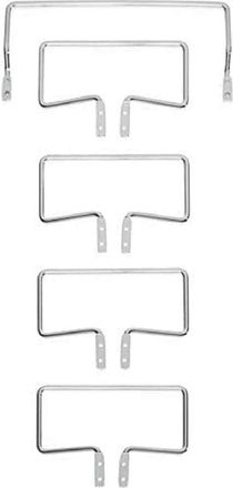 Tempur Matratzenhalter Satz C 3000 f&uuml;r freistehende Systemrahmen, Chrom, 5 St&uuml;ck