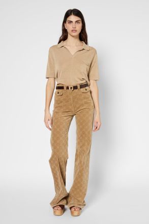 Gerard Darel Polo en lin - JASMINE - Camel