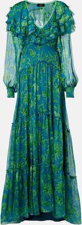 Etro Maxikleid aus Seiden-Chiffon