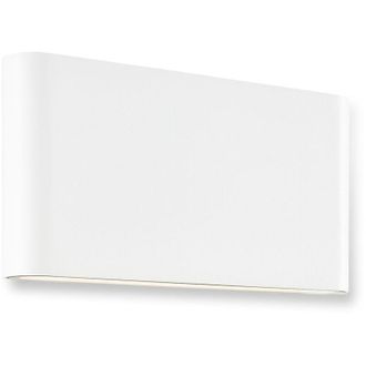 Brilliant Welbie led Au&szlig;enwandleuchte wei&szlig;, 14W integriert, 1300 Lumen, Warmwei&szlig; (3000K), IP54 spritzwassergesch&uuml;tzt, Up- & Downlight, 17,5x9x2,9 cm, inkl