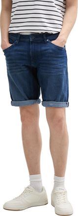 Tom Tailor Herren 1046254 Bermuda Jeans Shorts, 10120-Used Dark Stone Blue Denim, 32