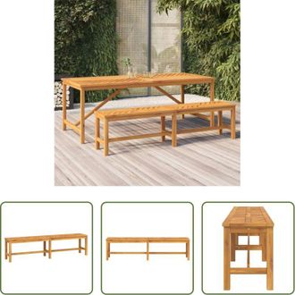 vidaXL vidaXL Gartenbank Massivholz - Gartenbank 180 cm Massivholz Akazie