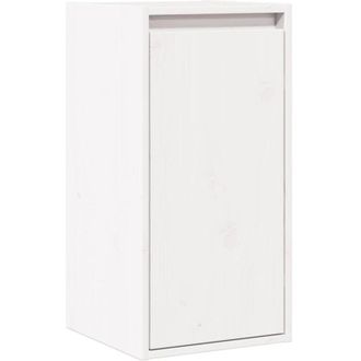 vidaXL Vidaxl - Armoire murale Blanc 30x30x100 cm Bois de pin massif