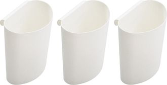 NUOBESTY Kunststoff H&auml;ngende Aufbewahrungsbecher 3 St&uuml;ck Praktisch und Platzsparend f&uuml;r Wohnzimmer und Arbeitsbereich Montierter Aufbewahrungseimer