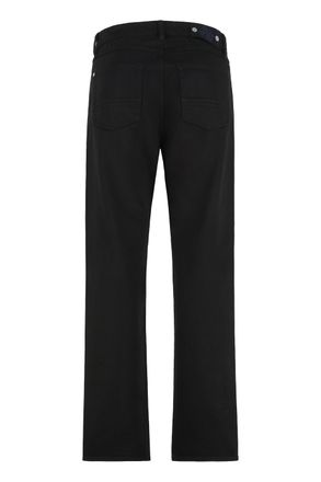 Stone Island Mens Straight Leg Jeans Black Denim Cotton Regular & Straight-Leg