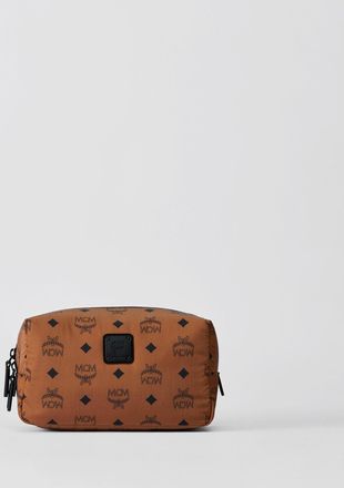 MCM Ottomar Necessaire aus Monogramm-Nylon COGNAC FABRIC
