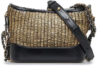 Chanel Hobo Bags - Small Painted Knit Gabrielle Crossbody Bag - Gr. unisize - in Schwarz - f&uuml;r Damen