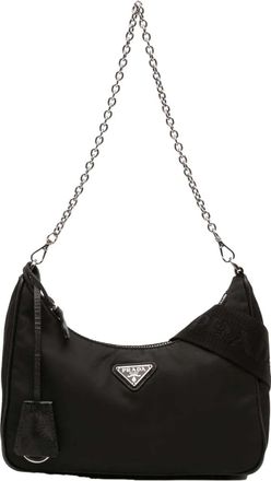 Prada Hobo Bags - Tessuto Re Edition 2005 Satchel - Gr. unisize - in Schwarz - f&uuml;r Damen
